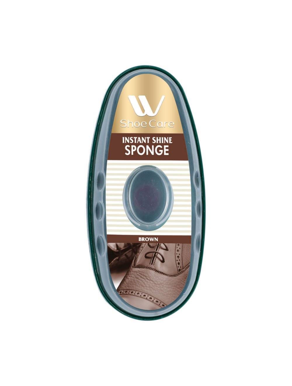 SHOE CARE SHINE SPONGE BROWN - Leyjao.pk