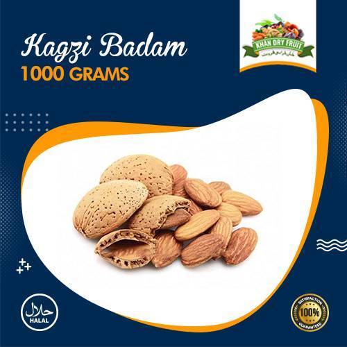 Desi Sabit Kagzi Badam 1kg | Buy Kagzi Badam Online - Leyjao.pk