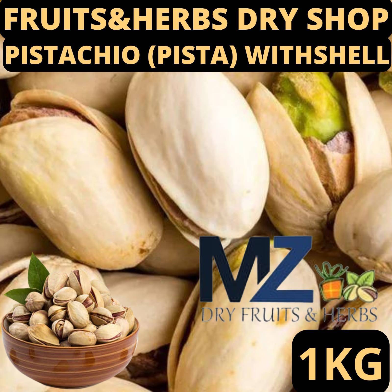 Fresh Pista Pistachio With Shell - 1KG - Leyjao.pk