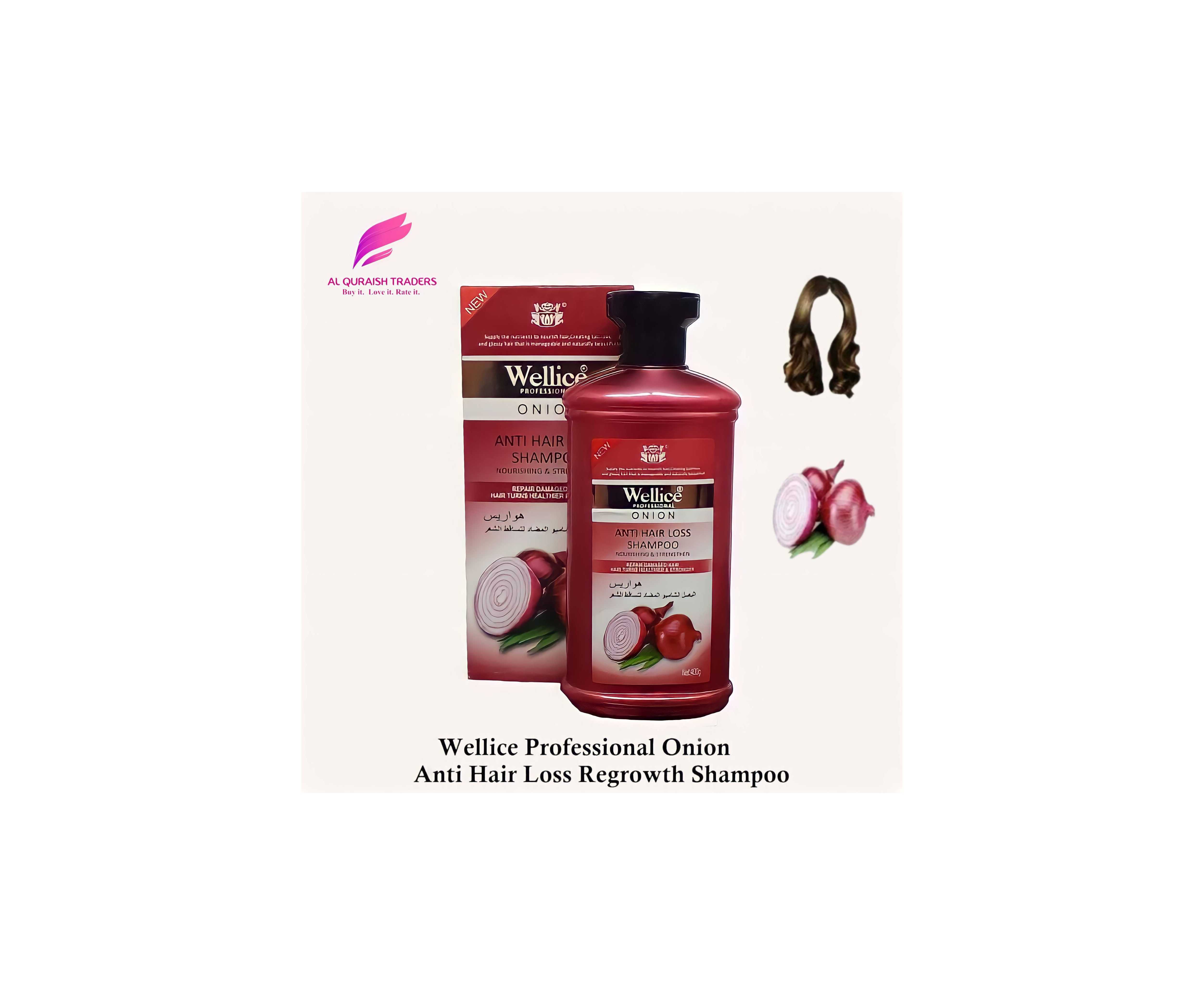 Wellice Onion Anti-Hair Loss Shampoo (400g) - Leyjao.pk