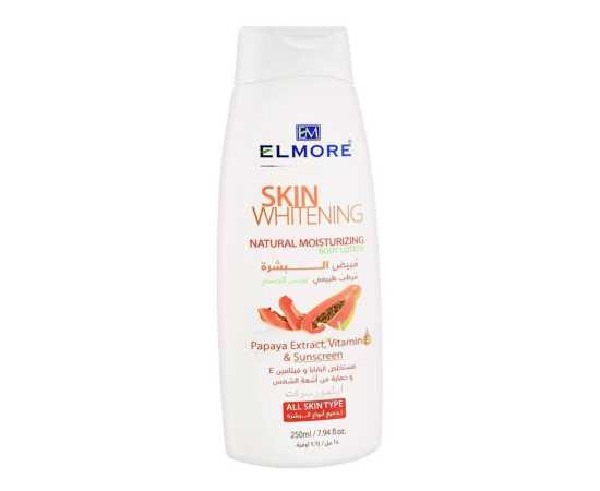 Elmore Skin Whitening Natural Moisturizing Body Lotion, Papaya, Vitamin ...